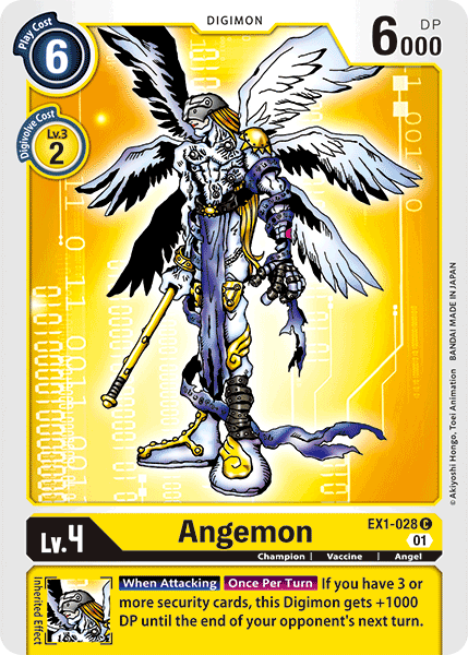 Angemon (EX1-028) | DigimonCardGame Wiki | Fandom