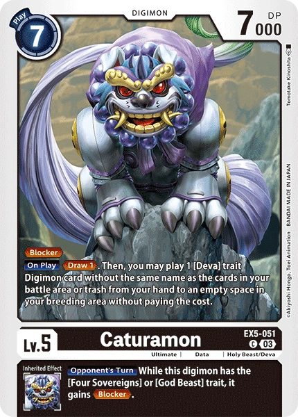 Caturamon (EX5-051) | DigimonCardGame Wiki | Fandom