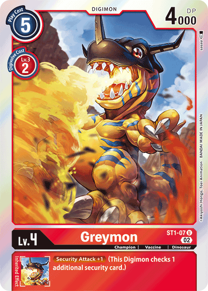 Greymon (ST1-07) | DigimonCardGame Wiki | Fandom