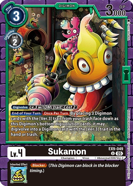 Sukamon (EX9-049) | DigimonCardGame Wiki | Fandom