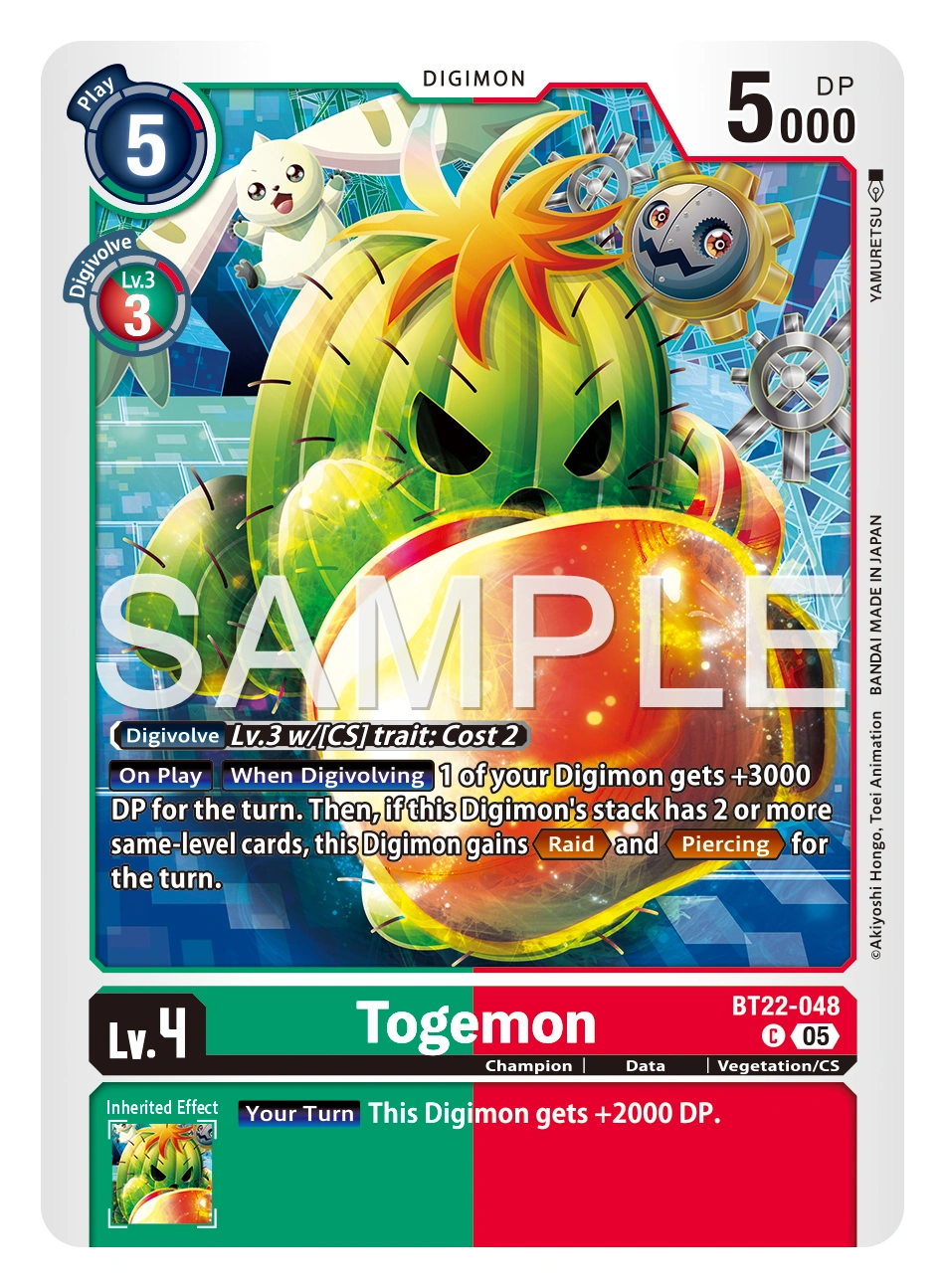 Togemon (BT22-048) | DigimonCardGame Wiki | Fandom