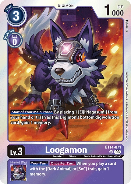 Loogamon (BT14-071) | DigimonCardGame Wiki | Fandom
