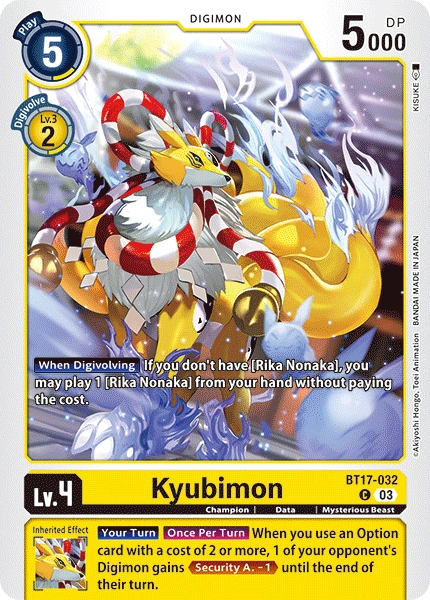 Kyubimon (BT17-032) | DigimonCardGame Wiki | Fandom