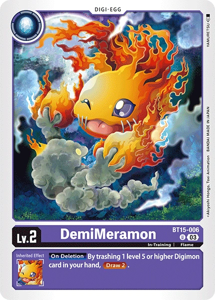 DemiMeramon (BT15-006) | DigimonCardGame Wiki | Fandom