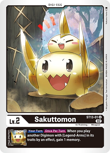 Sakuttomon (ST13-01) | DigimonCardGame Wiki | Fandom