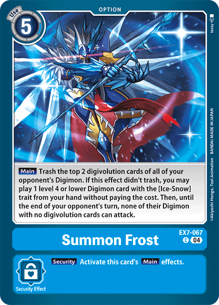 Summon Frost (EX7-067) | DigimonCardGame Wiki | Fandom