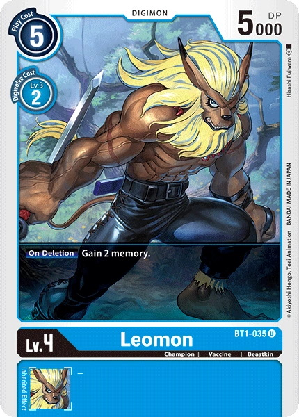 Leomon (BT1-035) | DigimonCardGame Wiki | Fandom