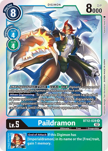 Paildramon (BT12-028) | DigimonCardGame Wiki | Fandom