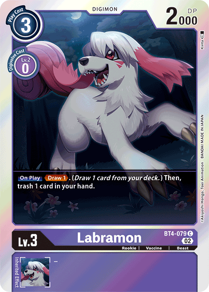 Labramon (BT4-079) | DigimonCardGame Wiki | Fandom