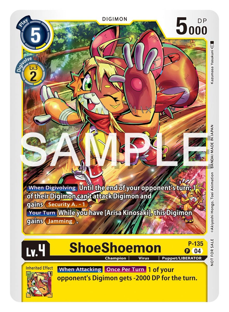 ShoeShoemon (P-135) | DigimonCardGame Wiki | Fandom