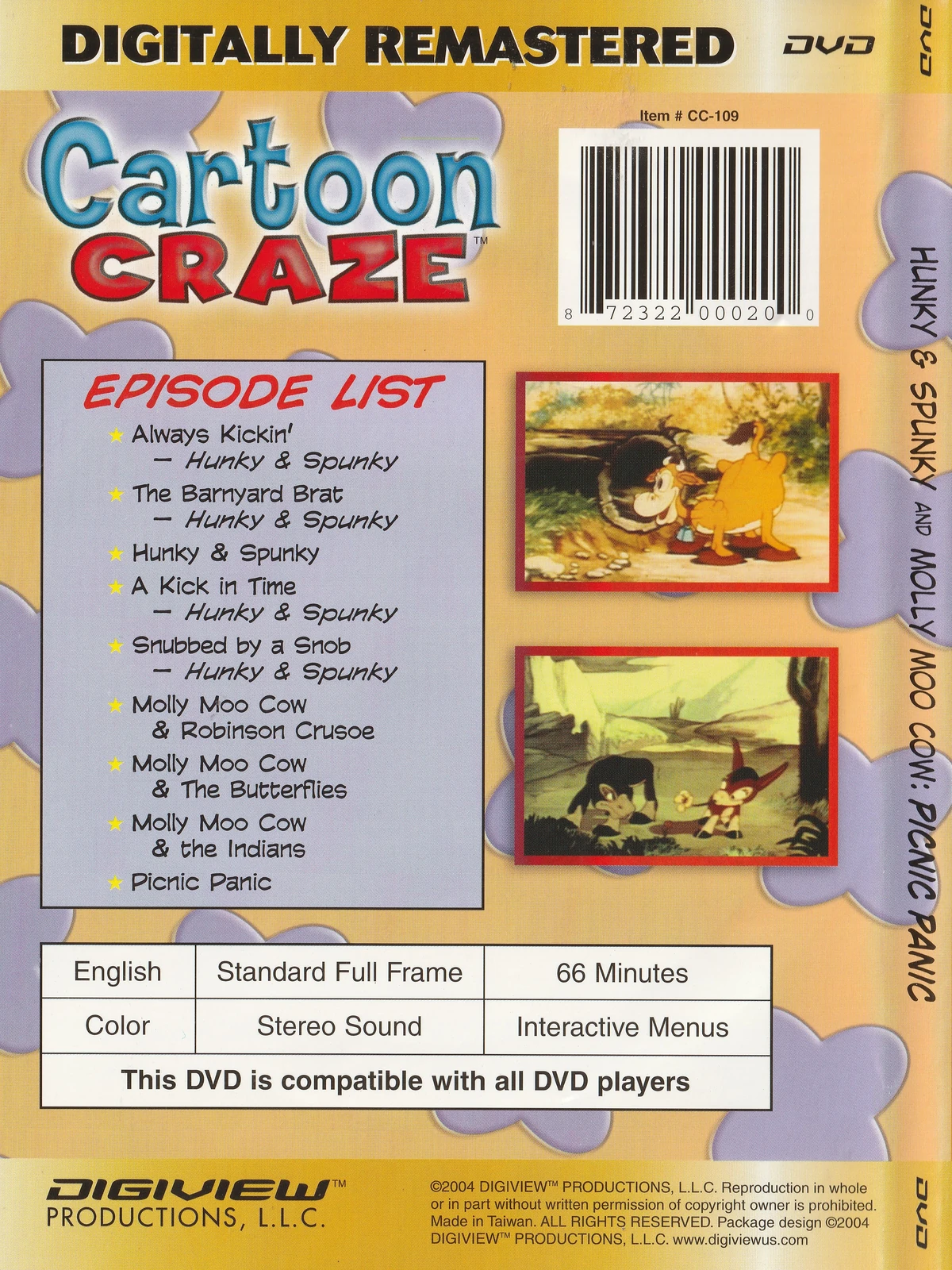 Cartoon Craze: Volume 9 - Hunky & Spunky and Molly Moo-Cow: Picnic ...