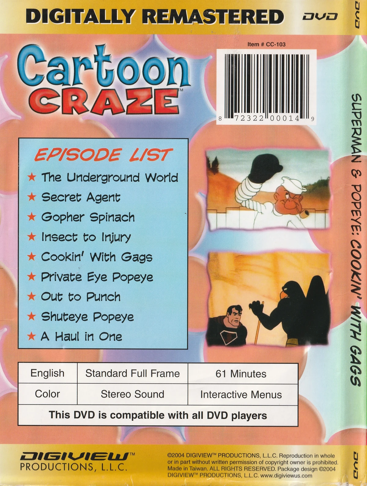 Cartoon Craze: Volume 3 - Superman & Popeye: Cookin' with Gags ...