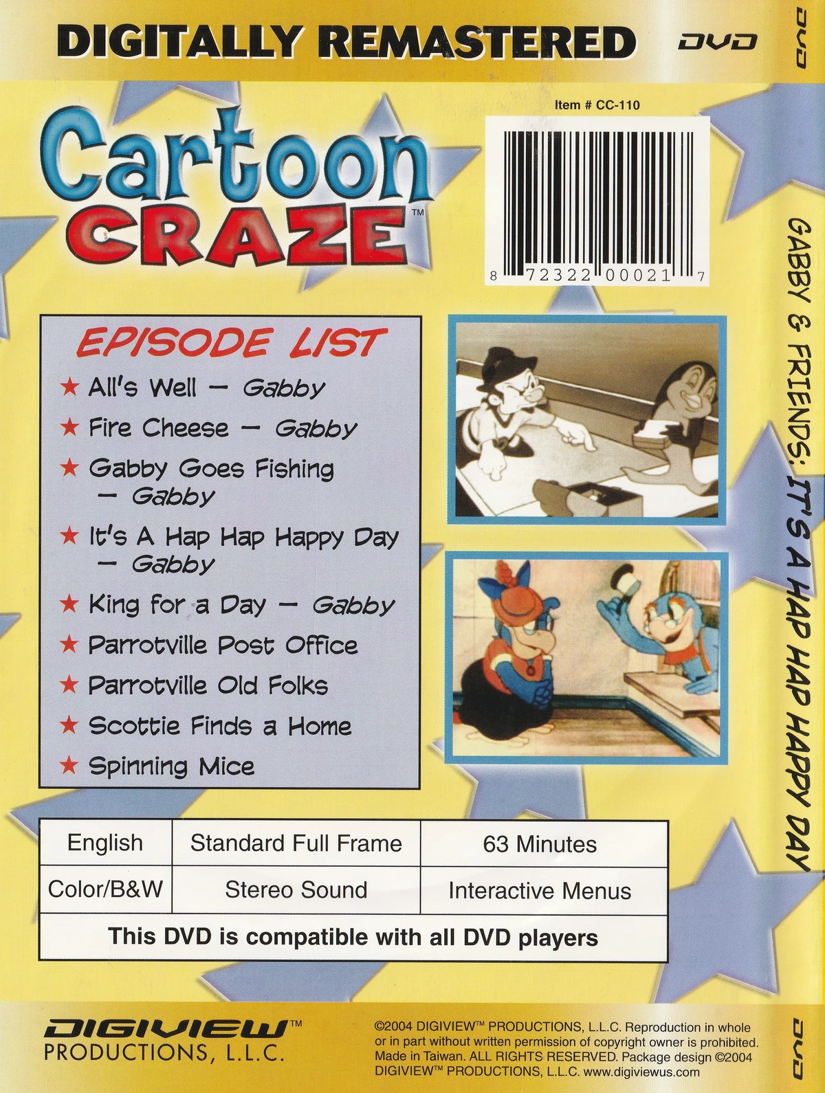 Cartoon Craze: Volume 10 - Gabby & Friends: It's a Hap Hap Happy Day ...