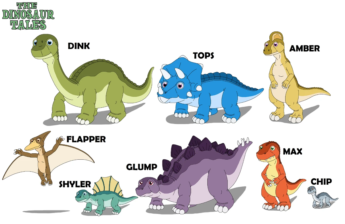 Main characters of The Dinosaur Tales | Dinosaur Wiki | Fandom