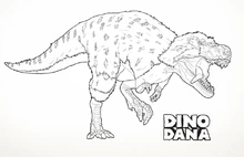 t rex coloring pages from dino dan