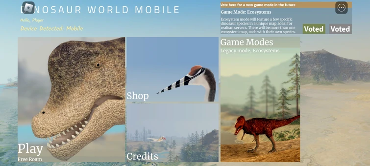 Main Menu Dinosaur Mobile World Wiki Fandom