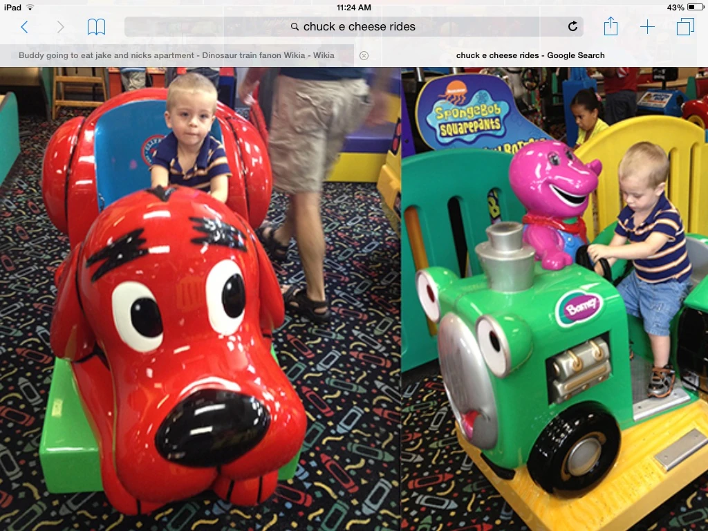 Barney Ride Chuck E Cheese