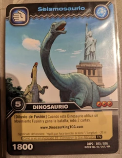 Dinosaur King Seismosaurus Card