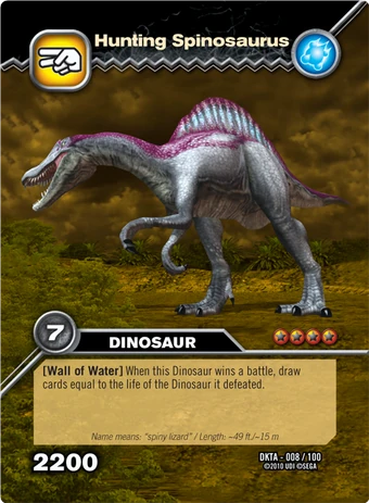 Dinosaur King Spinosaurus Card Spinosaurus (Spiny)
