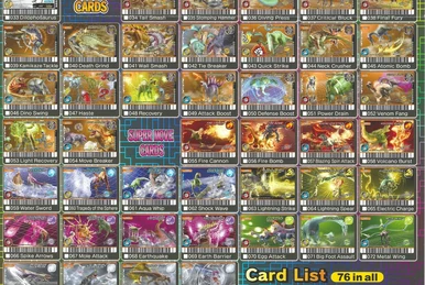 Dinosaur King Card List In English