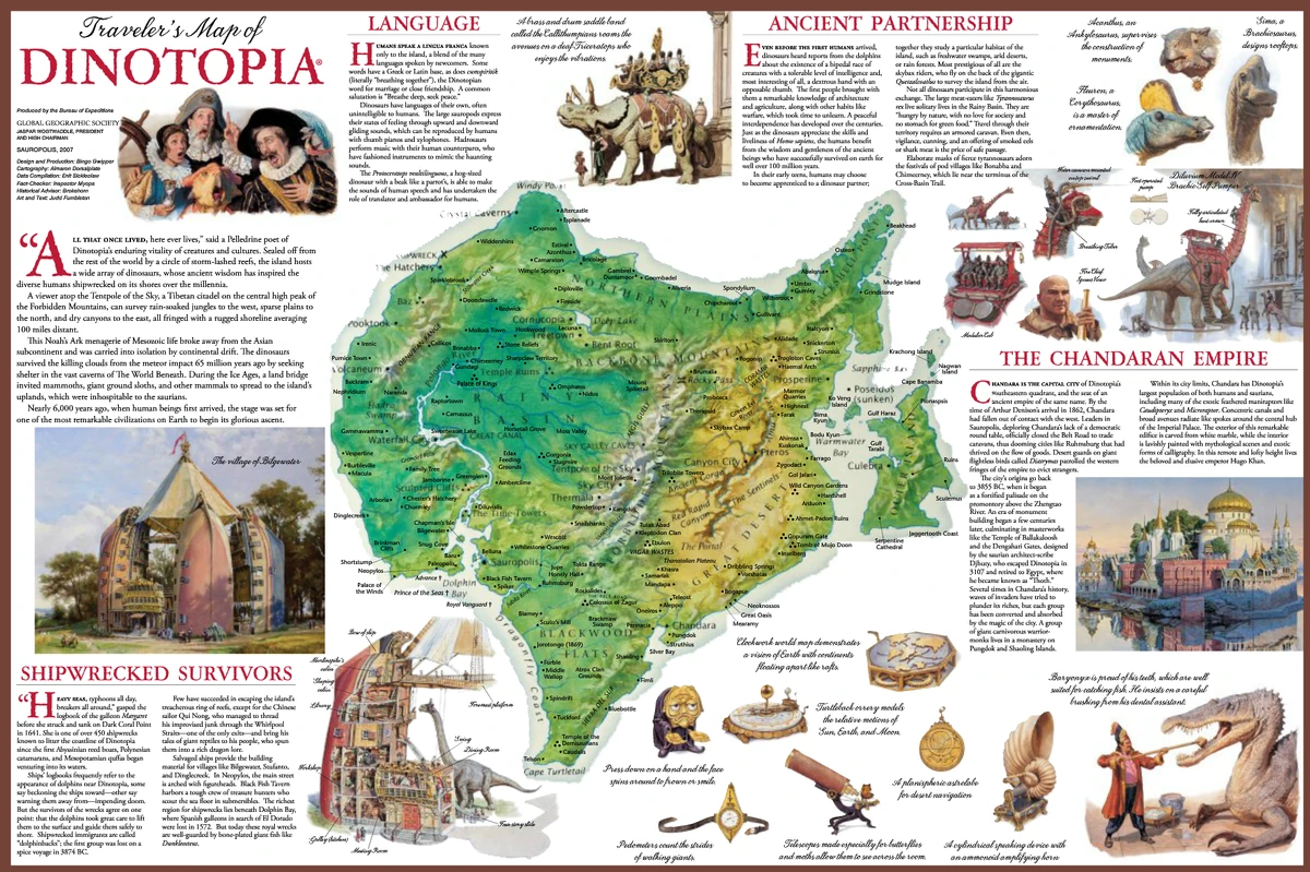 Traveler's Map of Dinotopia | Dinotopia Wiki | Fandom