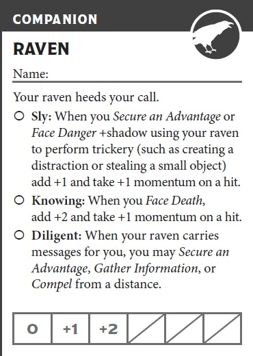 Raven (companion) | Dirty20Gaming plays Ironsworn Wiki | Fandom