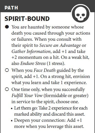 Spirit-Bound (path) | Dirty20Gaming plays Ironsworn Wiki | Fandom