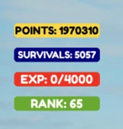 EXP & Ranks | Disaster Warning Fan Wiki | Fandom