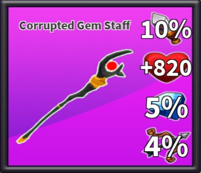 Corrupted Gem Staff | Roblox Discarded Wiki | Fandom