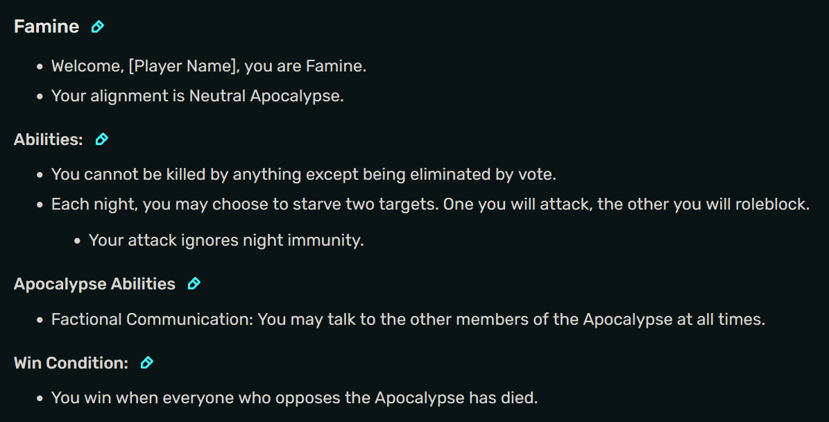 Famine | Discord Mafia Wiki | Fandom