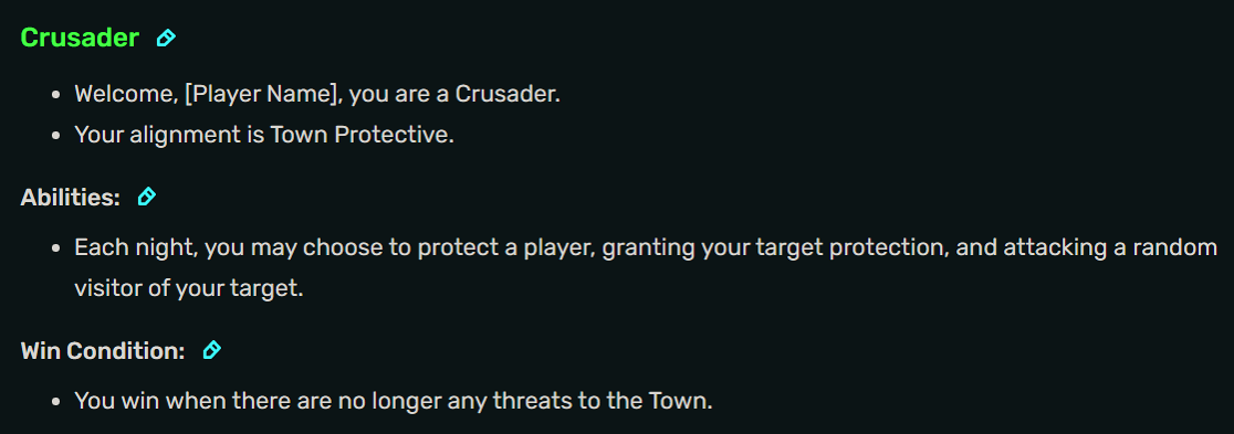 Crusader | Discord Mafia Wiki | Fandom