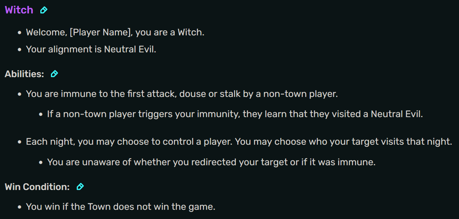 Witch | Discord Mafia Wiki | Fandom