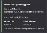 Bot:Dank Memer/gamble | Discord Wiki | Fandom