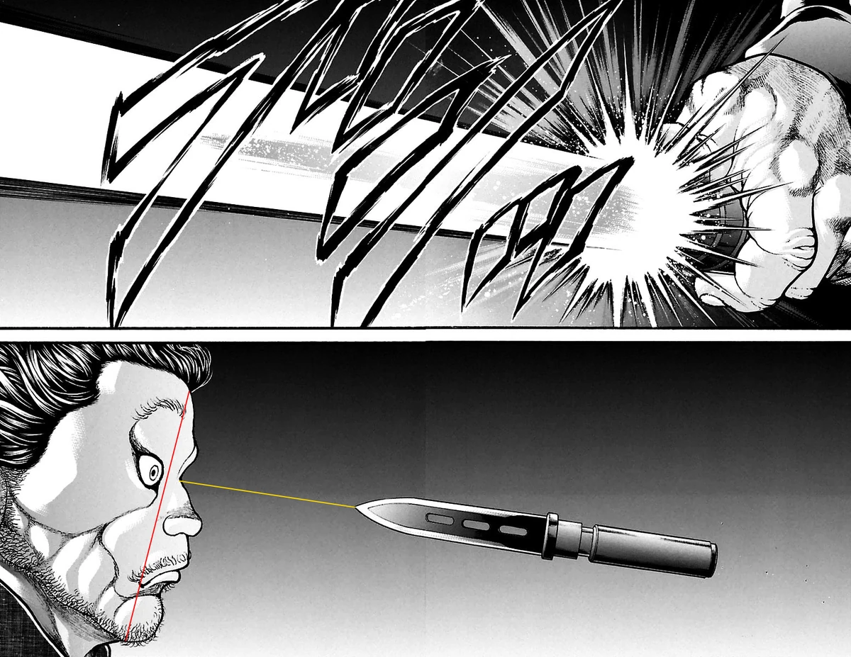 User blog:DragginBalls/Baki-Dou: Musashi catches Gaia's knife | DS Wiki | Fandom