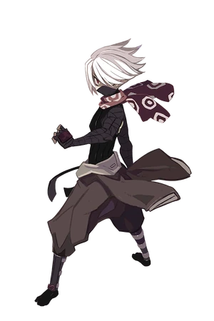 Anime Male Ninja With White Hair
