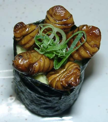Silk Worm Sushi | Disgusting Recipes Wiki | Fandom