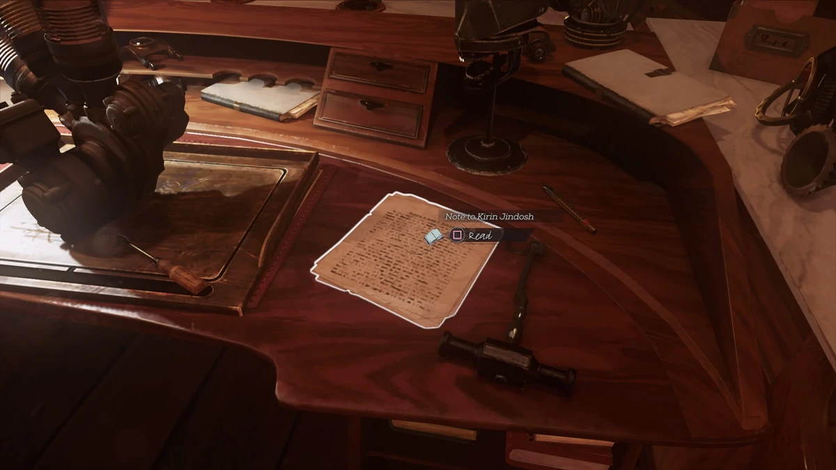 Note to Kirin Jindosh | Dishonored Wiki | Fandom