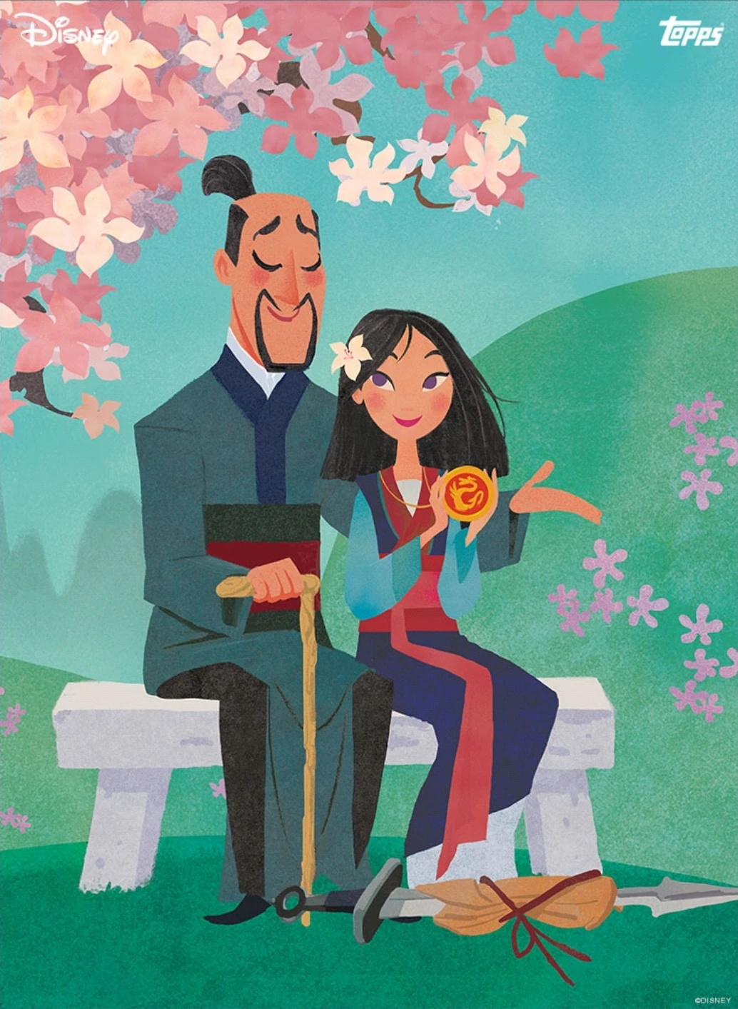 1882 - Mulan & Fa Zhou (Award) | Disney Collect! by Topps Wiki | Fandom