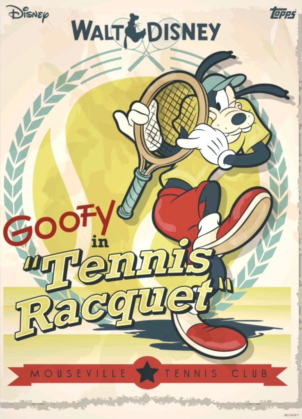 2870 - Goofy in Tennis Racquet | Disney Collect! by Topps Wiki | Fandom