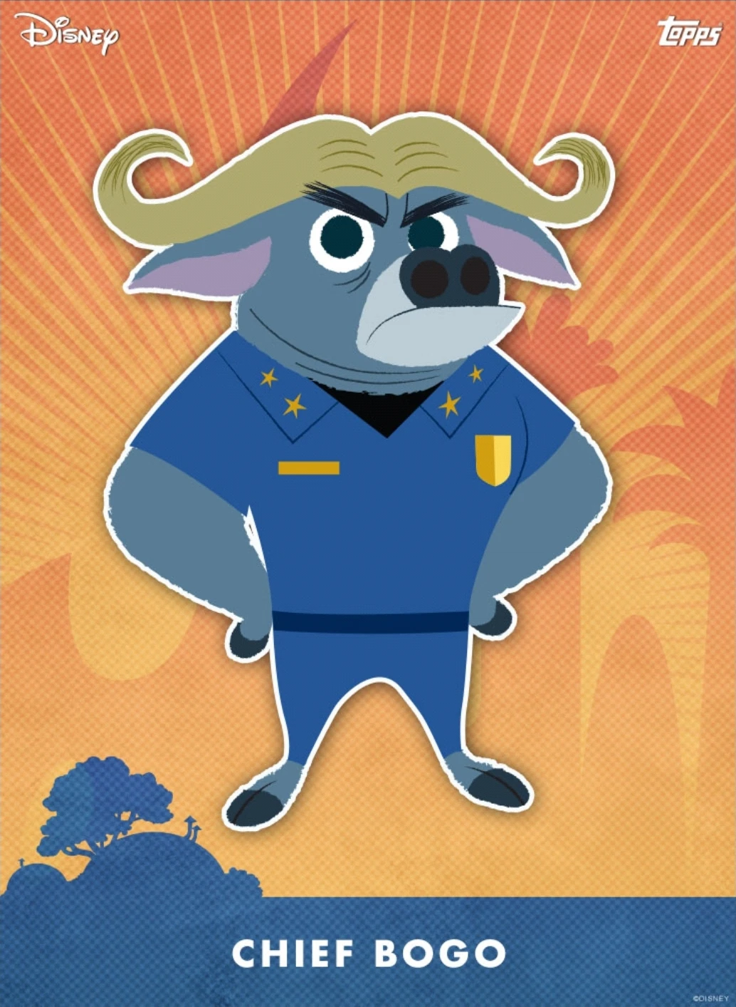 1090 - Chief Bogo | Disney Collect! by Topps Wiki | Fandom