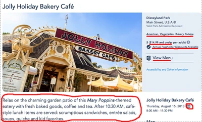 Information Help | Disney Dining and Shopping Wiki | Fandom