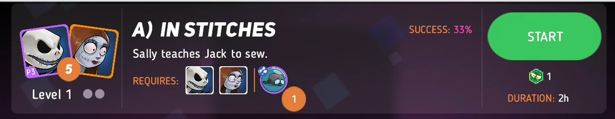 In Stitches | Disney Heroes Battle Mode Friendship Data Base Wiki | Fandom