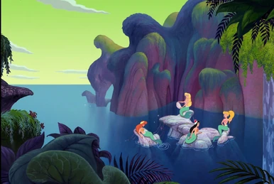 peter pan mermaids lagoon coloring pages