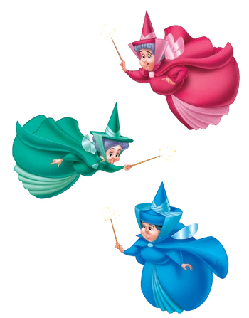 Flora, Fauna and Merryweather | Disney Siblings Wiki | Fandom