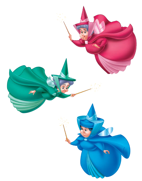 Flora, Fauna and Merryweather | Disney Siblings Wiki | Fandom
