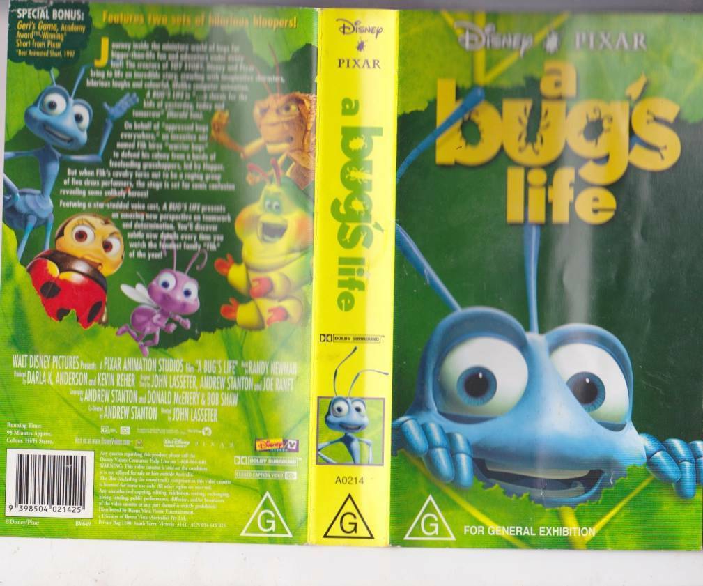 A Bug's Life 1999 VHS Australia | Disney vhs openings Wiki | Fandom