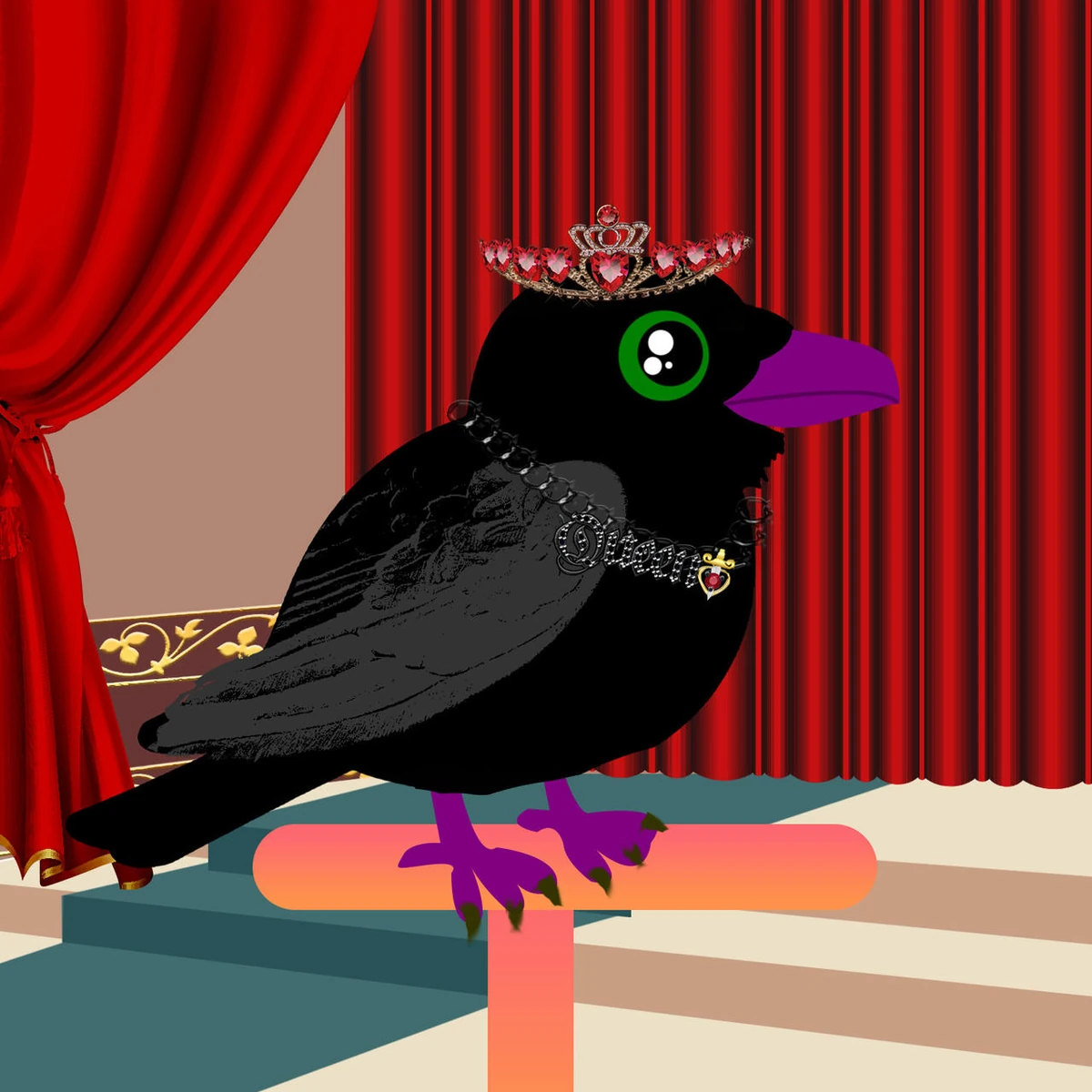 Black Diamond (Raven) | Disney Villain Palace Pets Wiki | Fandom