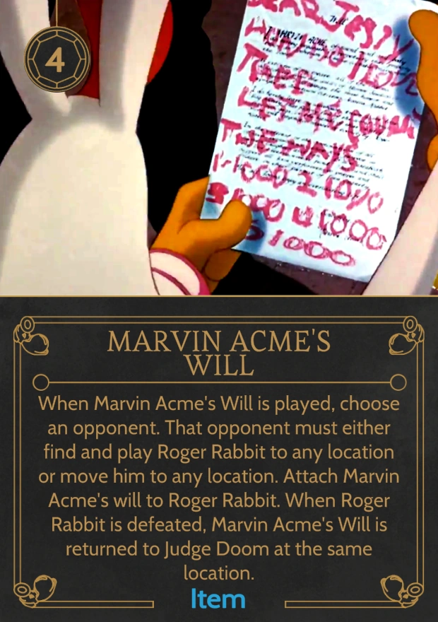 Marvin Acme's Will | Disney Villainous Homebrew Wiki | Fandom