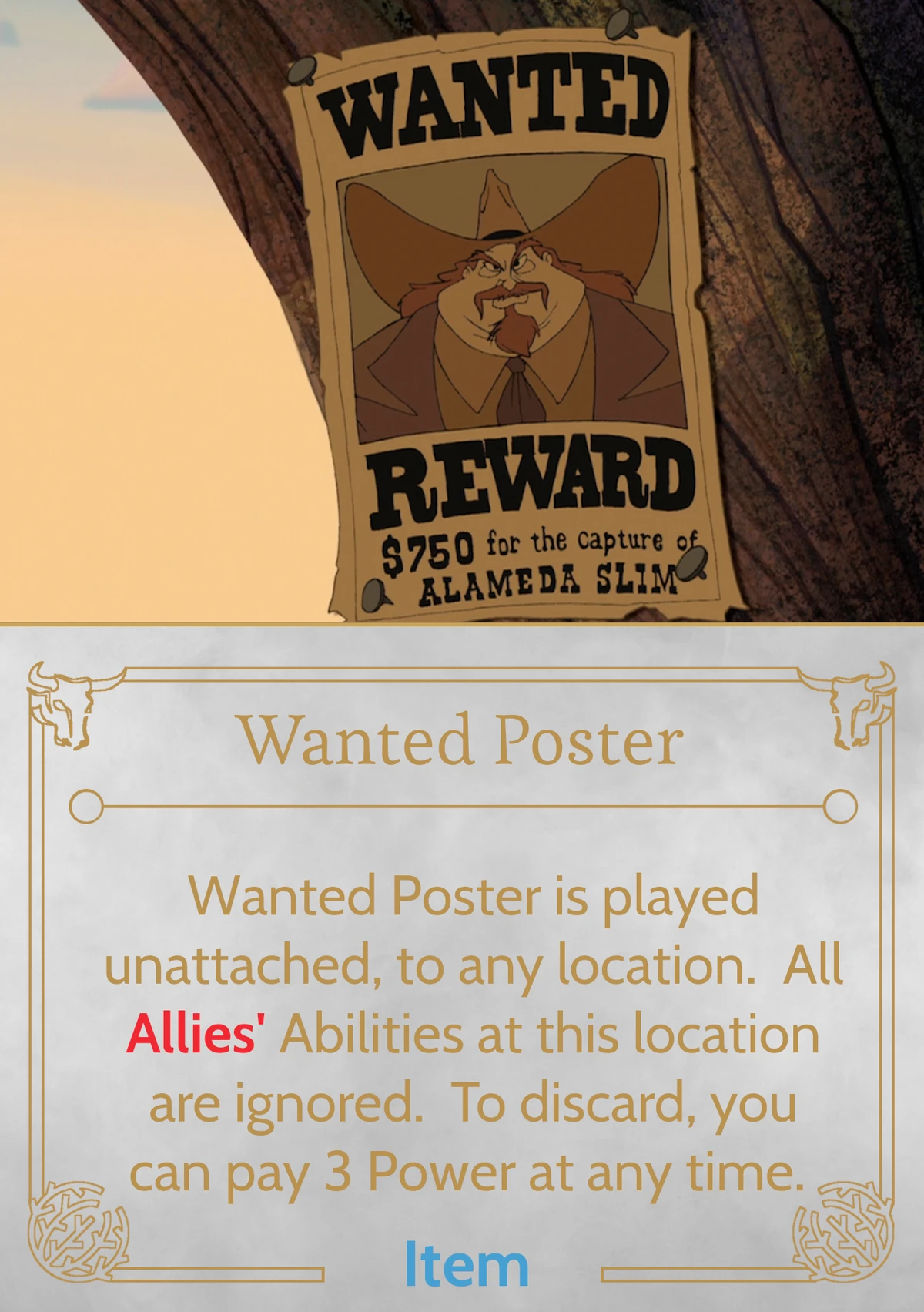 Wanted Poster (Alameda Slim) | Disney Villainous Homebrew Wiki | Fandom