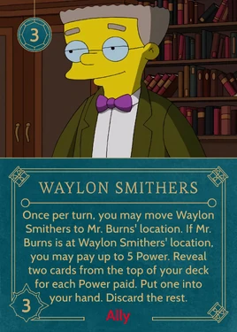 Waylon Smithers | Disney Villainous Homebrew Wiki | Fandom